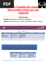 WJEC Unit1 Criminology AC1.1-1.5 Notes | PDF | Crimes | Crime & Violence