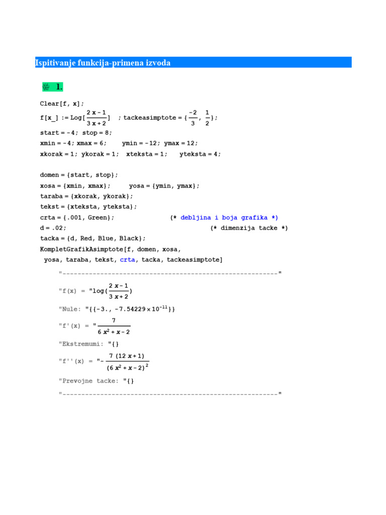 Ispitivanje Funkcija | PDF