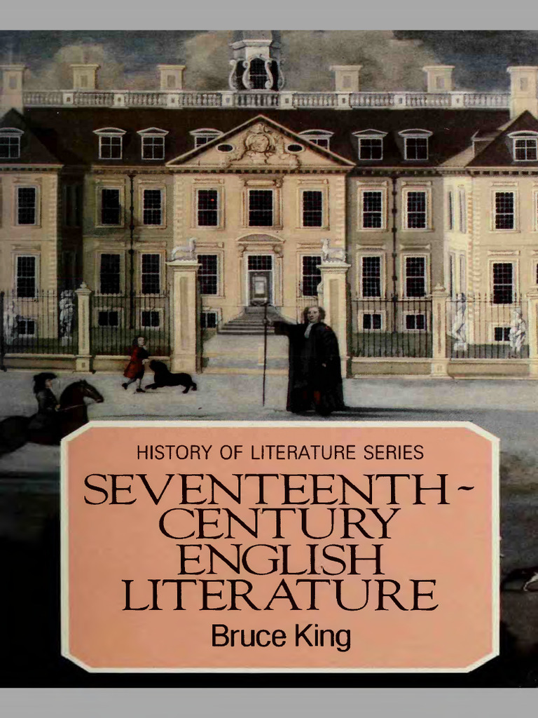 (History of Literature Series) Bruce King - Seventeenth-Century English Literature-Schocken ...