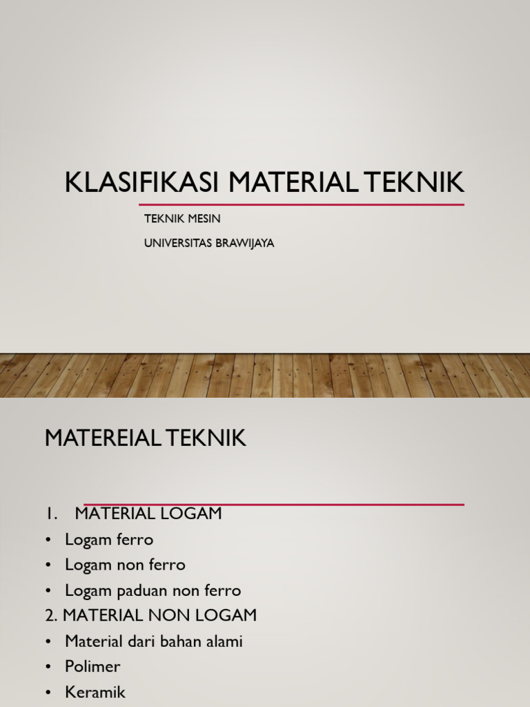 Klasifikasi Material Teknik | PDF