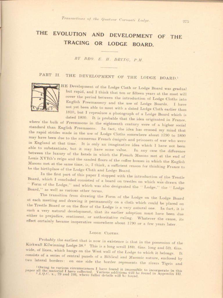 Tracing Boards AQC 1916 - II | PDF
