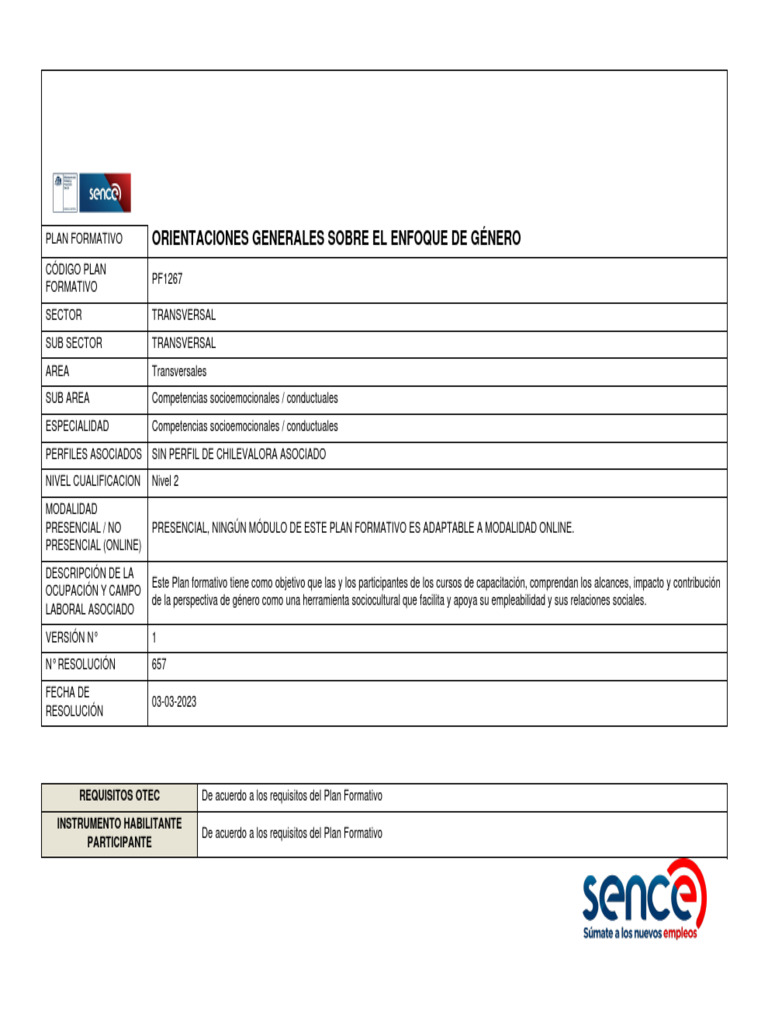 Orientaciones Generales Sobre El Enfoque de G Nero 10102023 | PDF