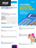 GCSE Business Calculation Practice Guide | PDF | Financial Accounting ...
