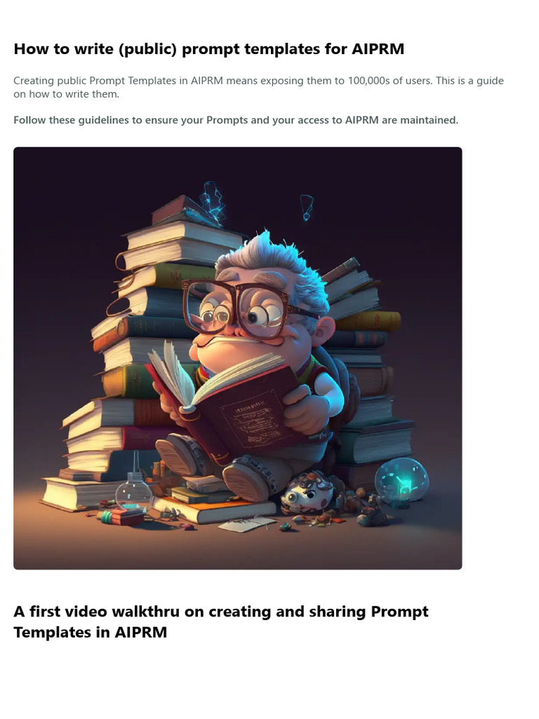 How To Write (Public) Prompt Templates For AIPRM | PDF | Spamming ... How To Write (Public) Prompt Templates For AIPRM | PDF | Spamming ...