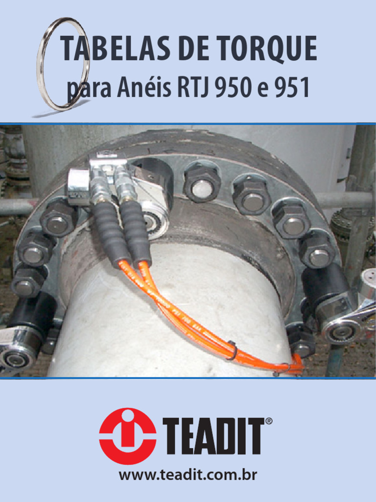 Tabelas de Torque para Parafusos RTJ | PDF | Engenharia Mecânica
