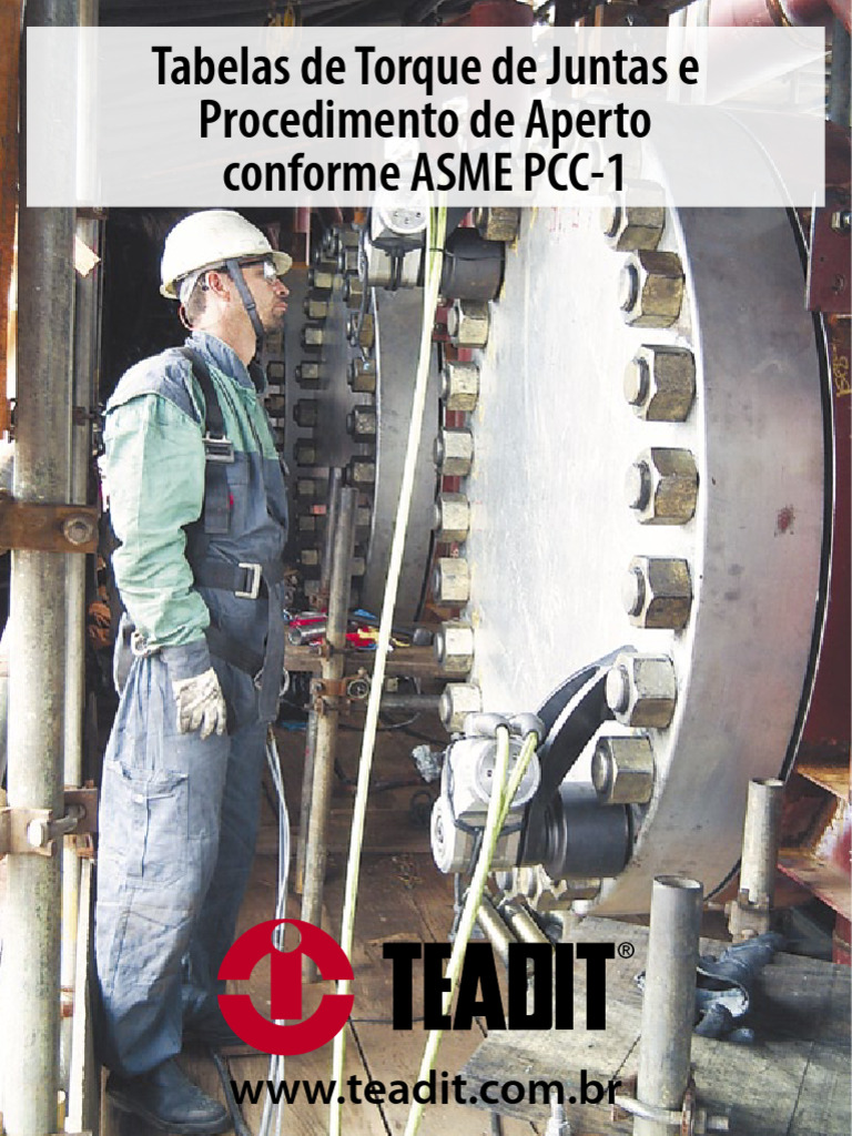 Tabelas de Torque Controlado Teadit | PDF | Parafuso | Engenharia Mecânica