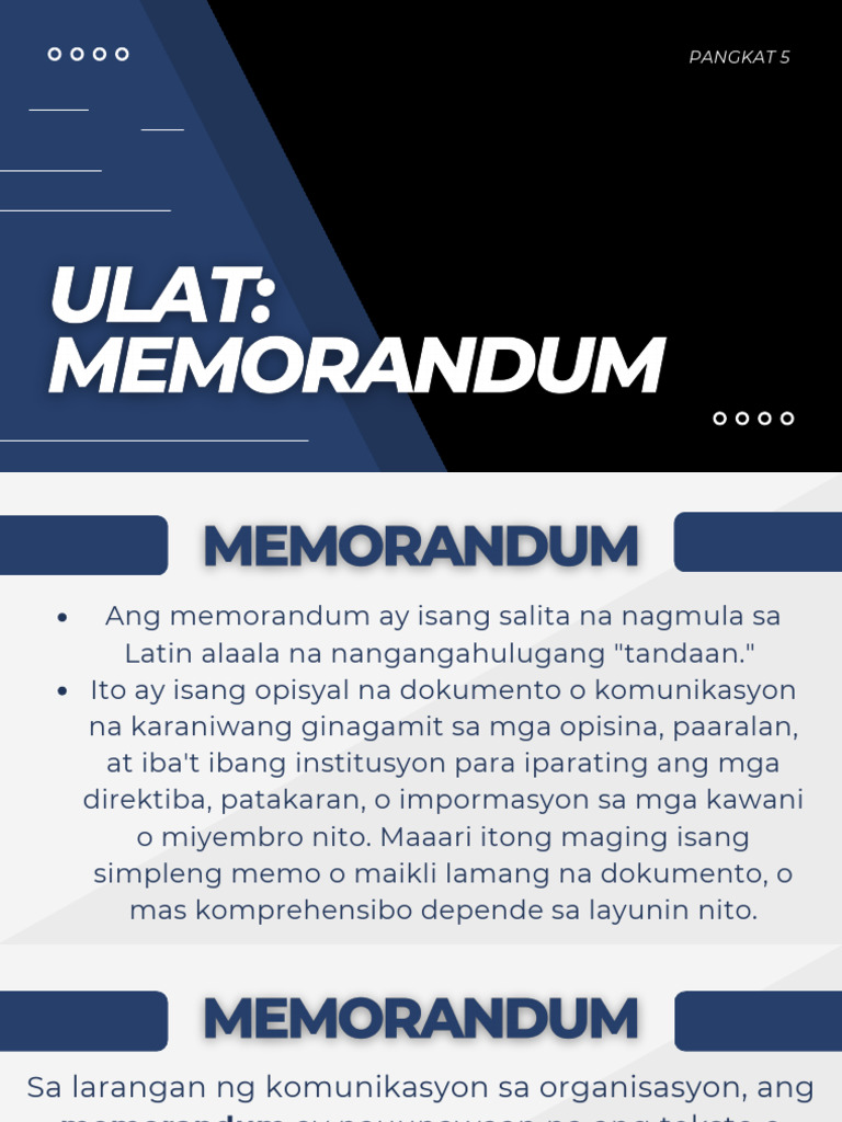 Pangkat 5 Memorandum | PDF