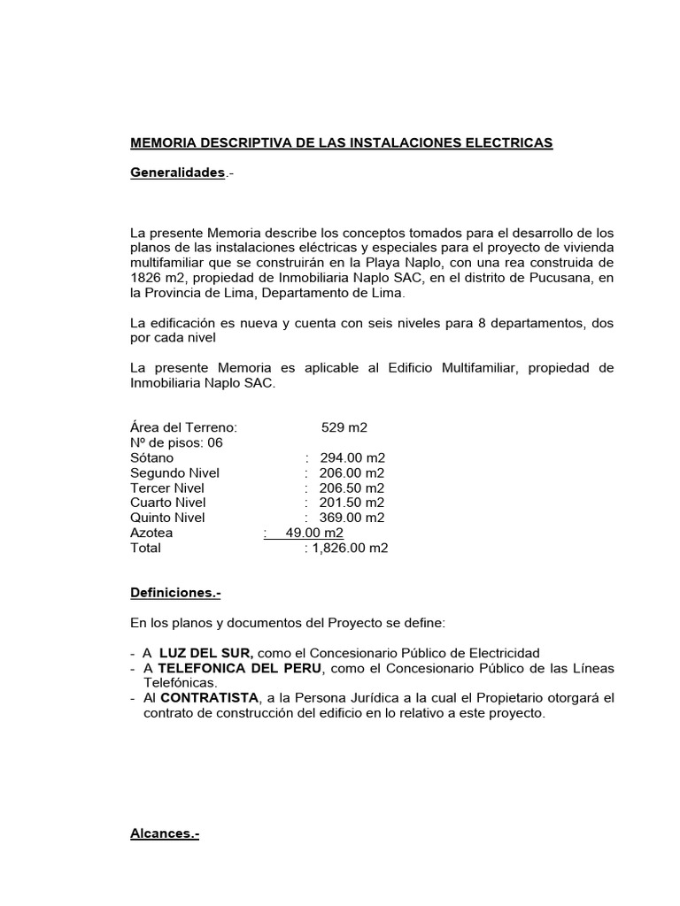 Especificaciones Tecnicas - Electricas | PDF | Ingenieria Eléctrica | Tubería (transporte de ...