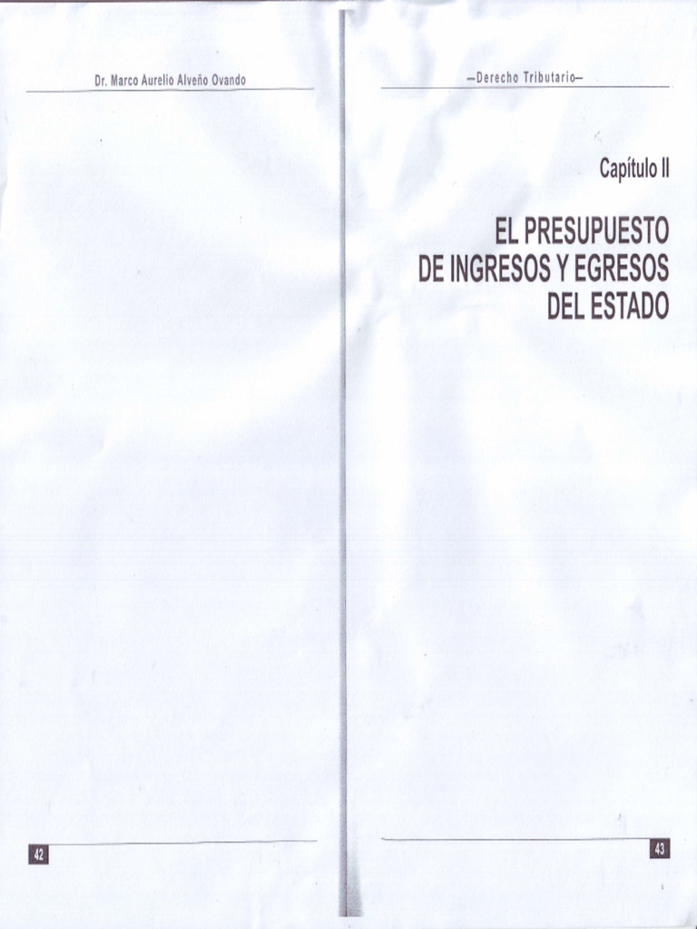 El Presupuesto General de Ingresos y Egresos Del Estado | PDF