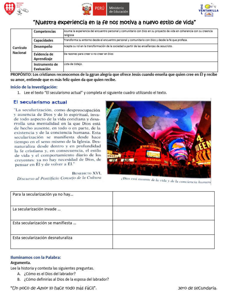 3ero EDA2 ADA4 Ficha | PDF | Filosofía | Relaciones personales, crianza y desarrollo personal