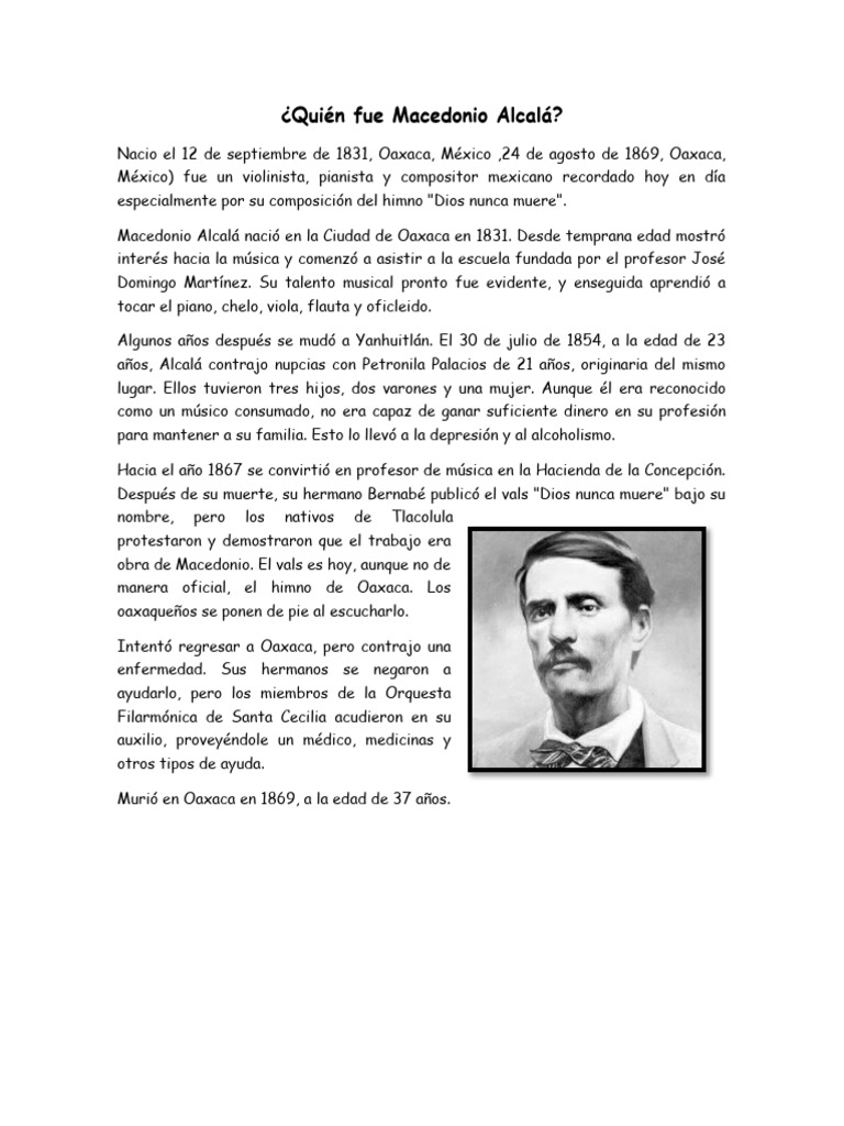Quién Fue Macedonio Alcalá | PDF