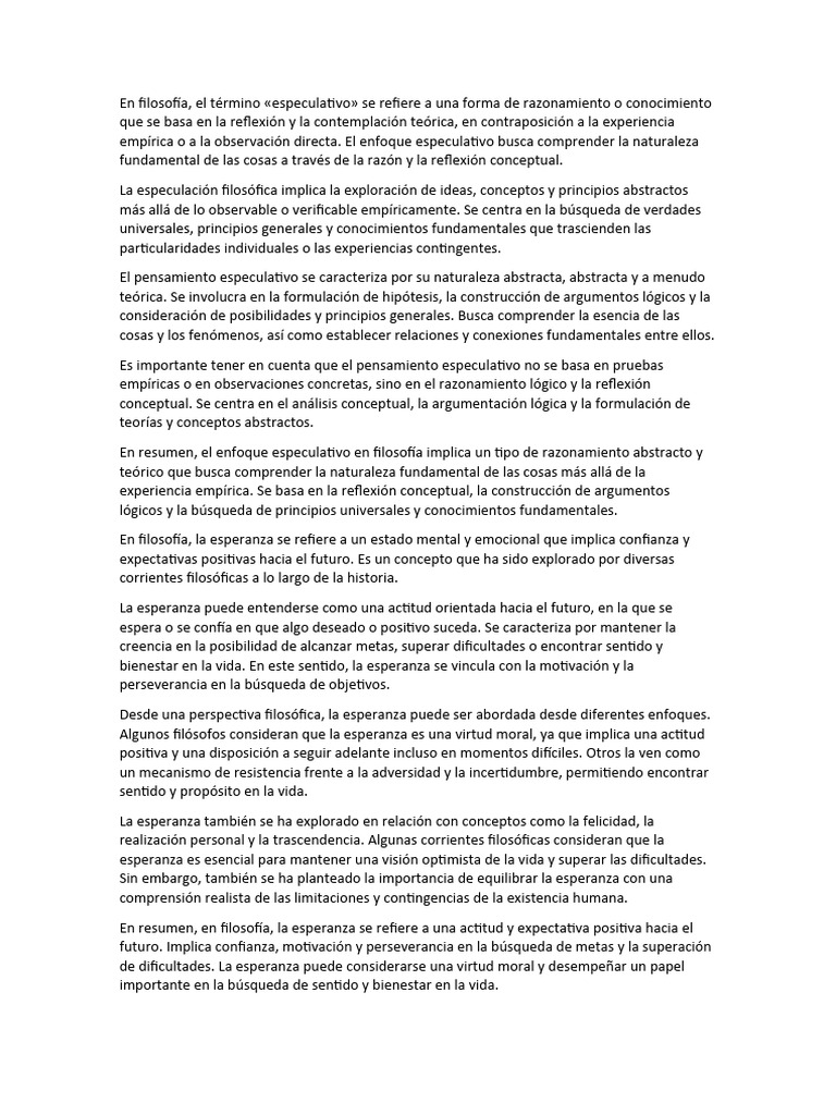Filosofia Especulativa | PDF | Empirismo | Teoría