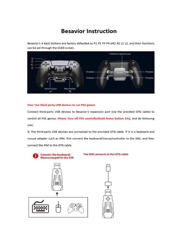 PS5 Controller Setup Guide | PDF | Menu (Computing) | Button (Computing)