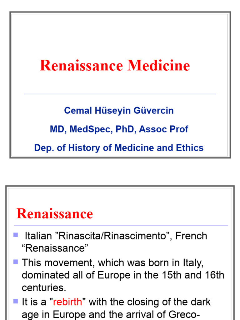 Renaissance Medicine-Kyrenia-2023 | PDF