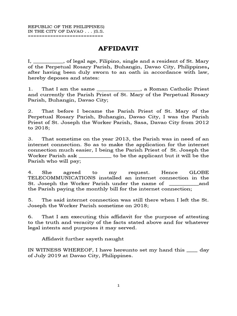 Affidavit | PDF | Affidavit | Judiciaries