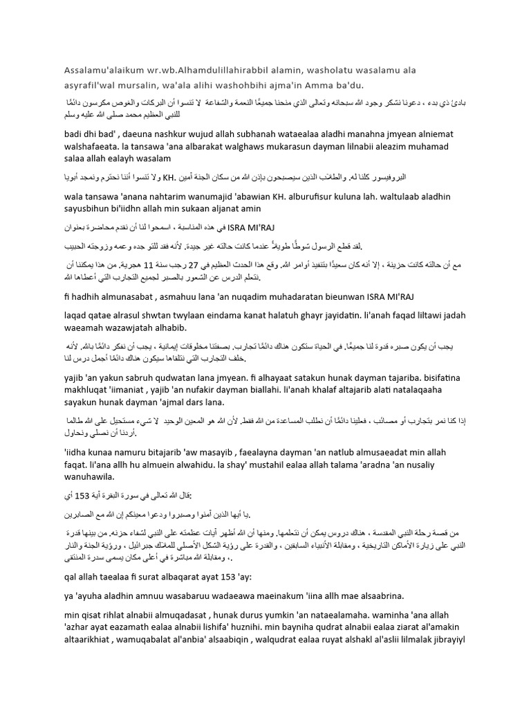 Bhs Arab Ceramah 2 | PDF