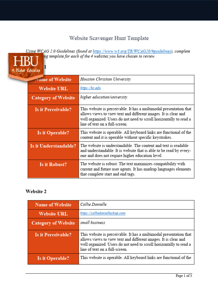 soto website scavenger hunt template | PDF