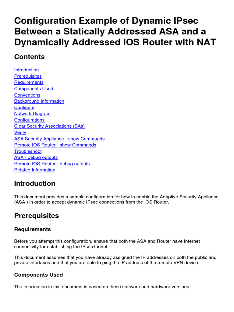 Configuration Example of Dynamic IPsec B | PDF | Computer Network | Router (Computing)