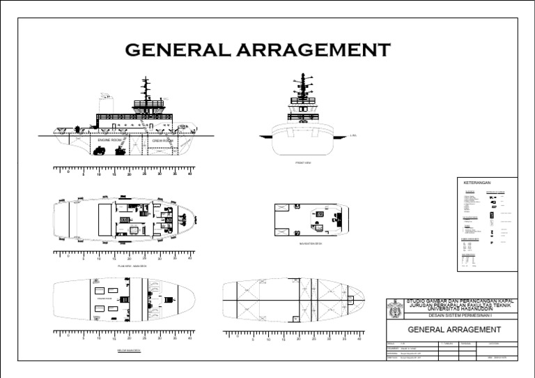 Ship Design General Arrangement Plan | PDF