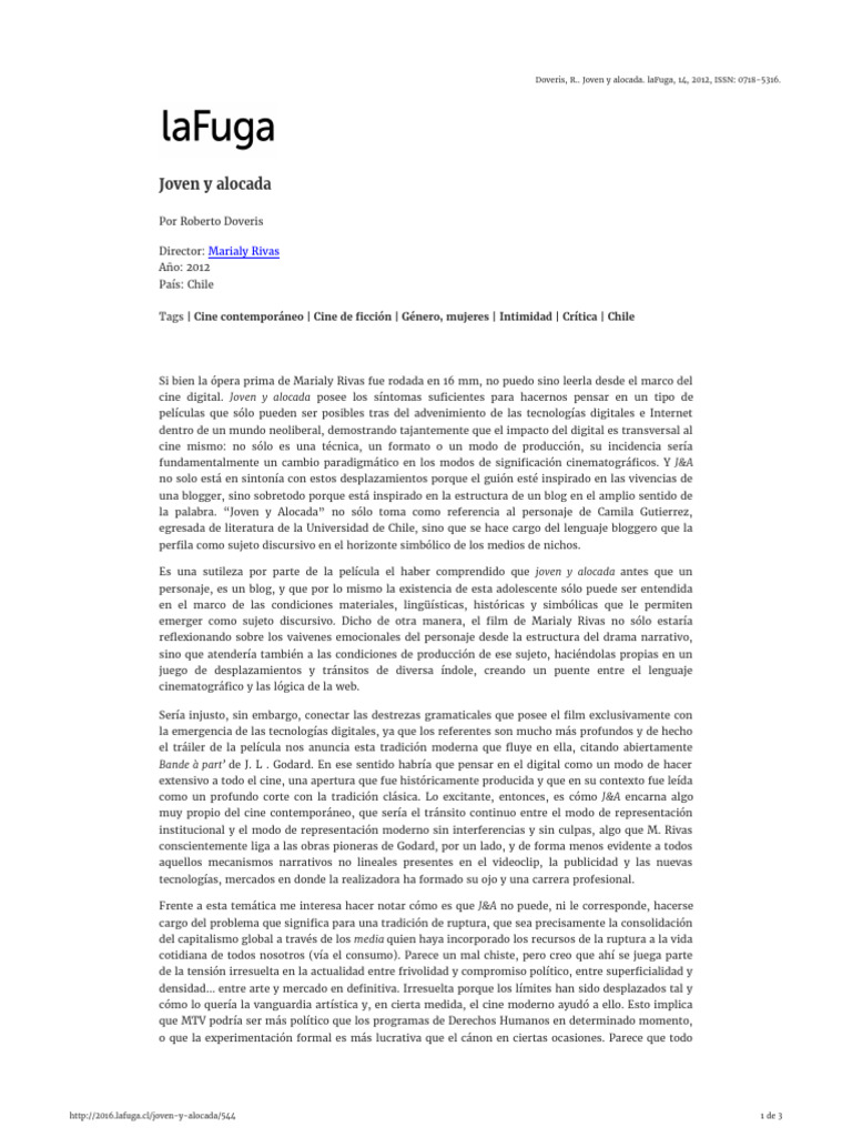 Joven y Alocada | PDF