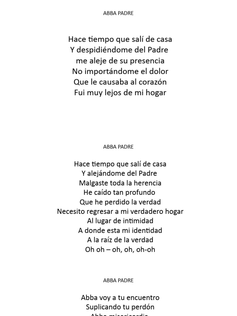 ABBA PADRE | PDF