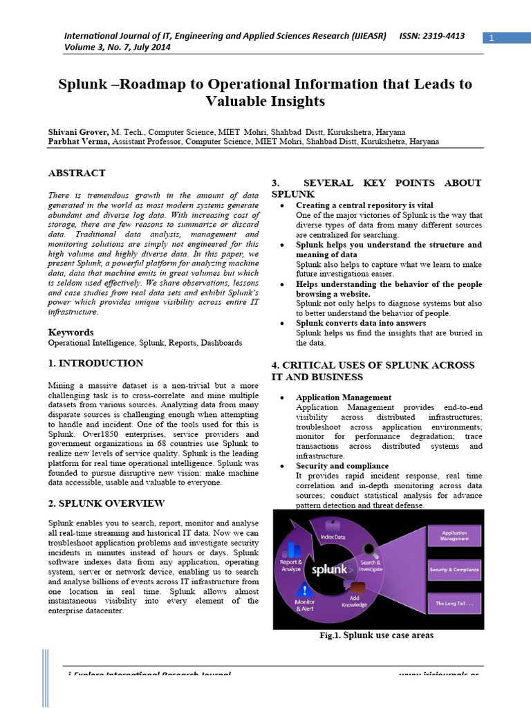 Vdocuments - MX - Splunk Roadmap To Operational Information That Roadmap To Operational | PDF ...