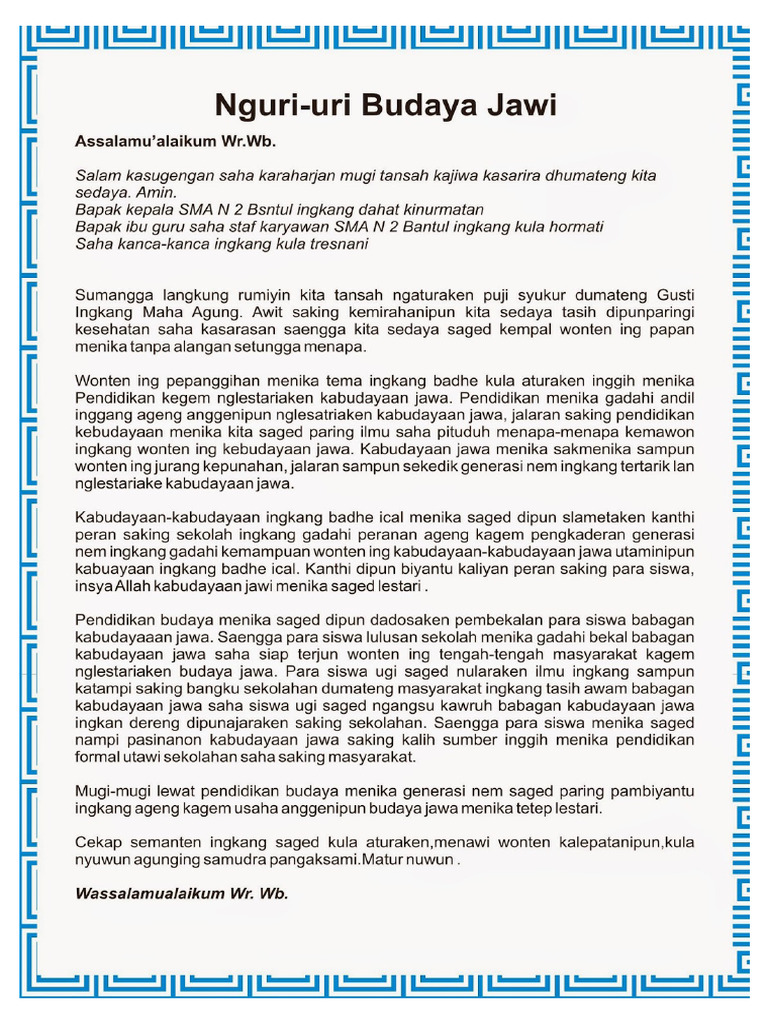 Nguri-Nguri Budaya Jawa | PDF