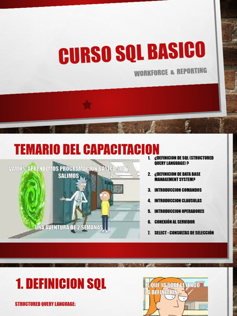 Clase 1 - SQL Basico | PDF | SQL | Tecnologías de la información