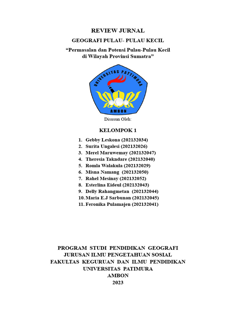 Gpp.02.kel01.jurnal.p.pulau2 Kecil | PDF