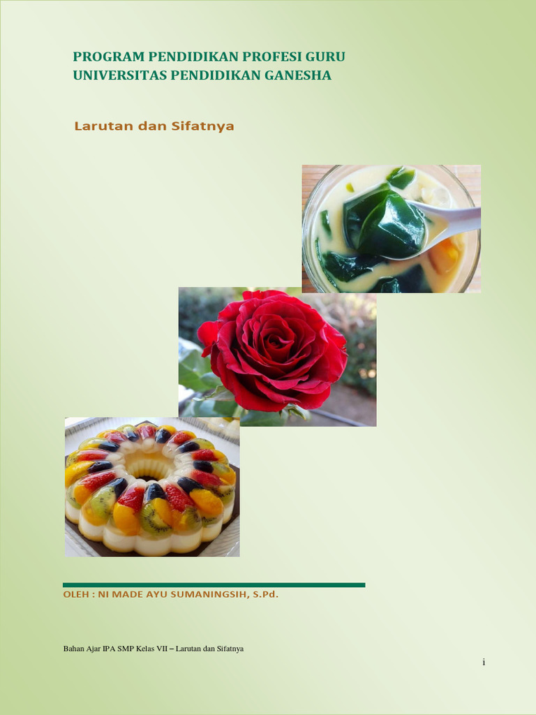 Modul IPA SMP: Larutan dan Sifatnya | PDF | Sains & Matematika