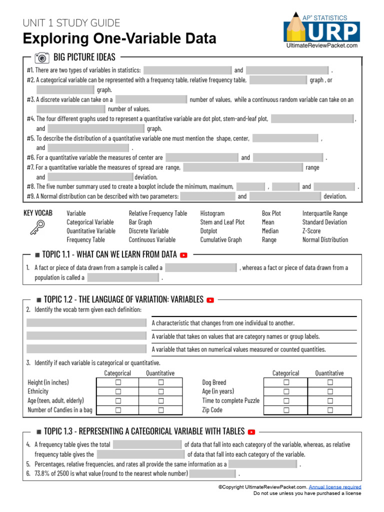 Unit 1 Study Guide | PDF Unit 1 Study Guide | PDF
