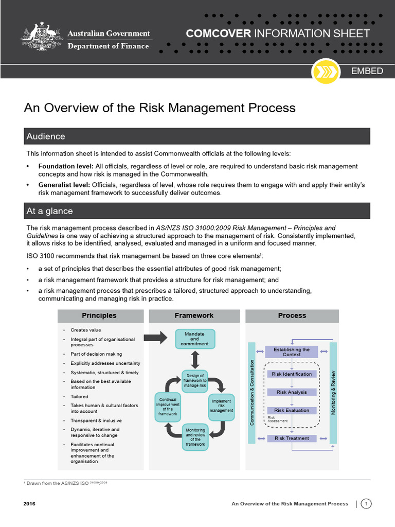 Risk Management Process | PDF | Risk | Risk Management