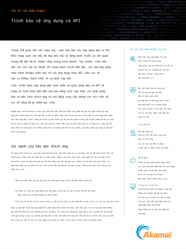 Akamai App and Api Protector Product Brief | PDF
