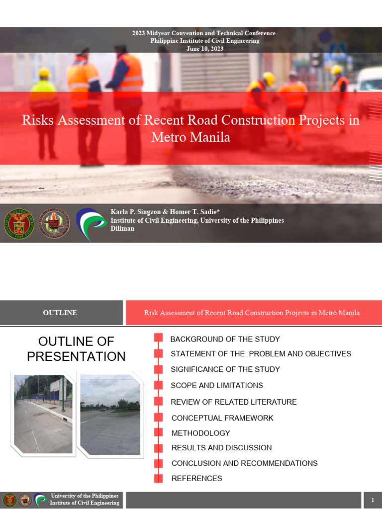 MNTC 2023 - Risk Assessment of Recent Road Construction Projects in ...