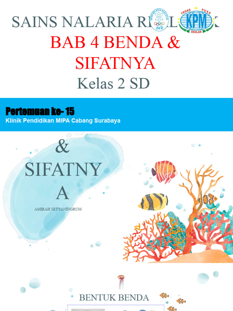 2 Kosai Pekan 15 Benda Dan Sifatnya | PDF