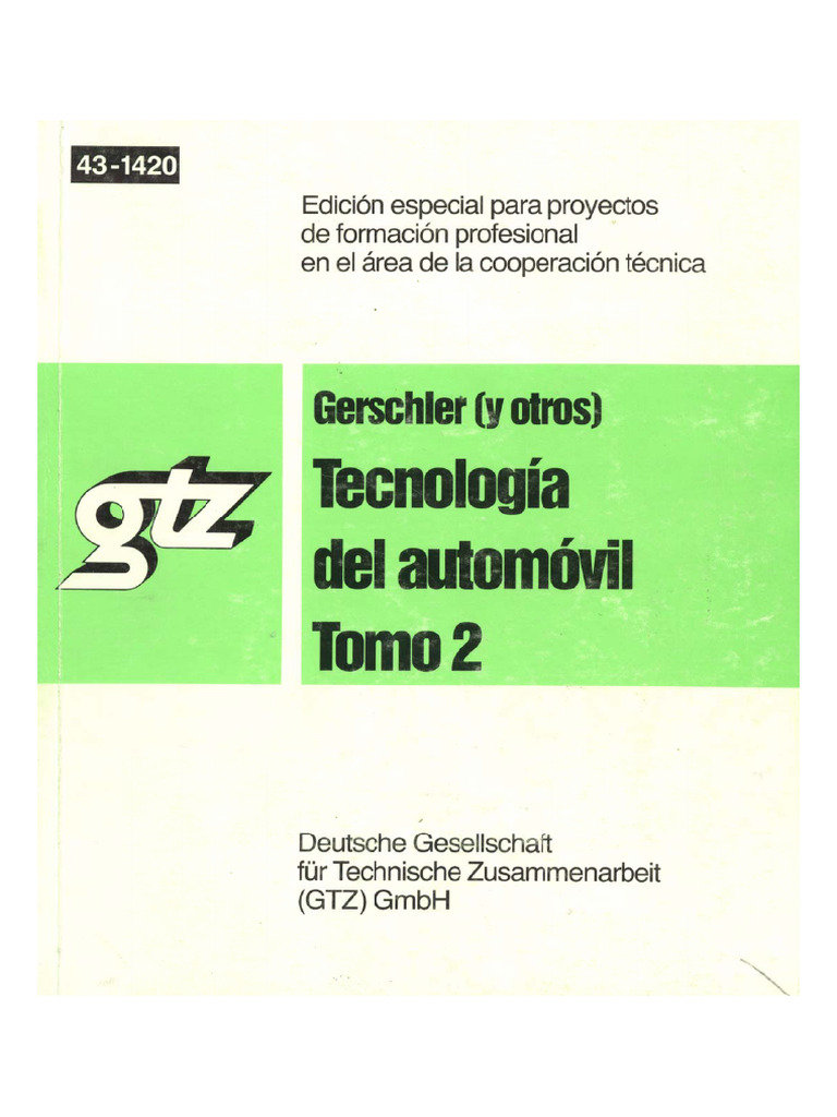 Pdf Editable Gtz Tecnologia Del Automovil Ii Pdf Pdf