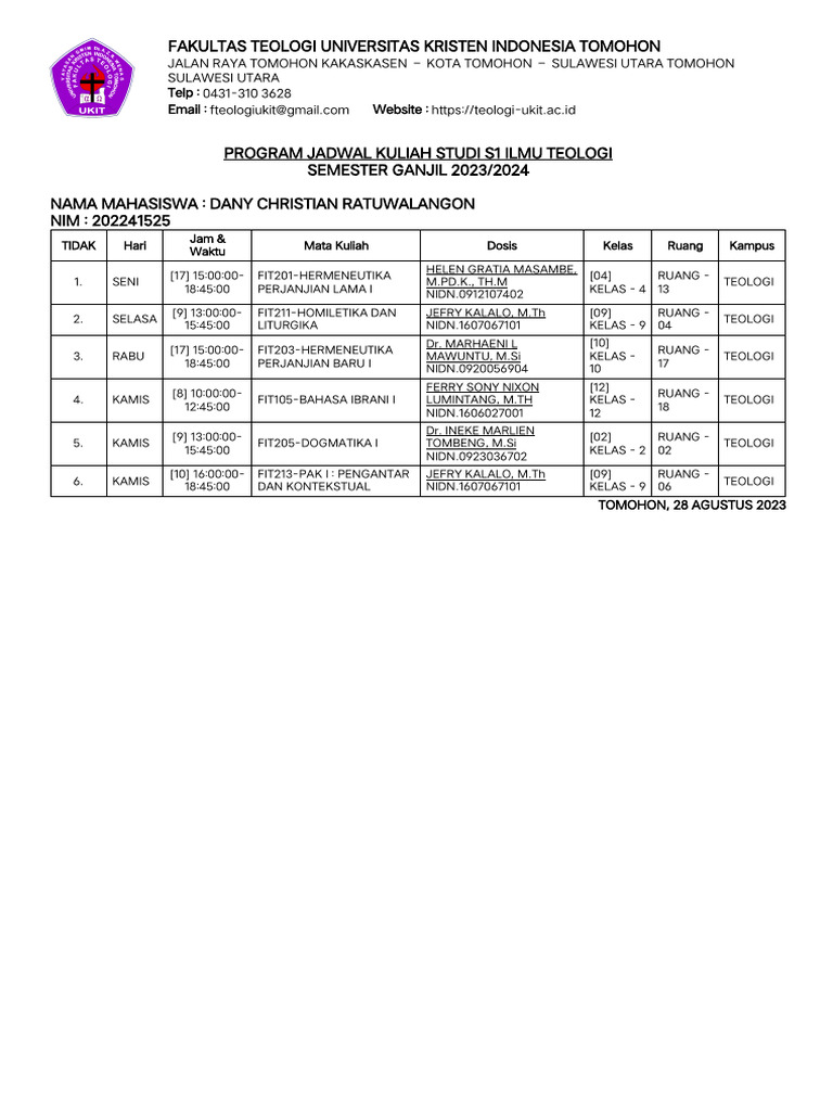 __ Sitrus Fakultas Teologi Ukit _ | PDF