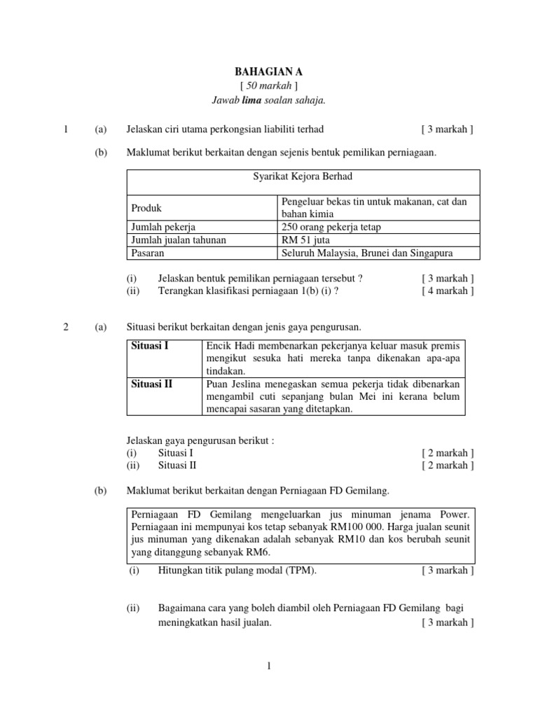 Soalan K2 Baru | PDF