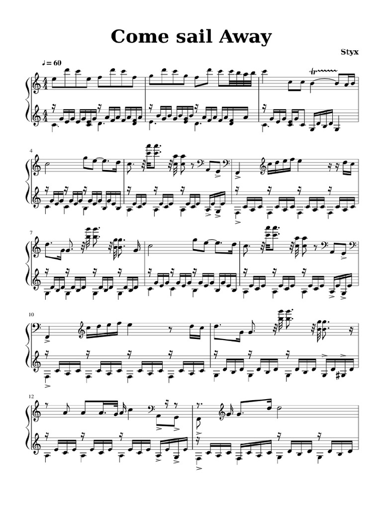 Come Sail Away | PDF