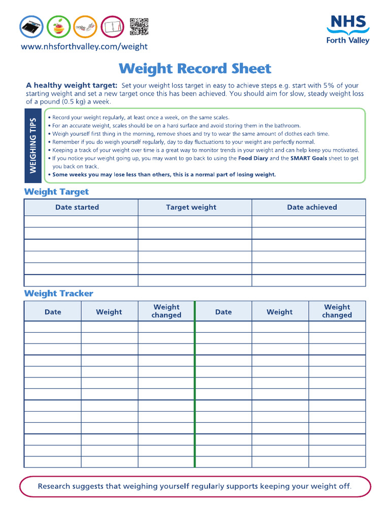 Weight Record Sheet | PDF