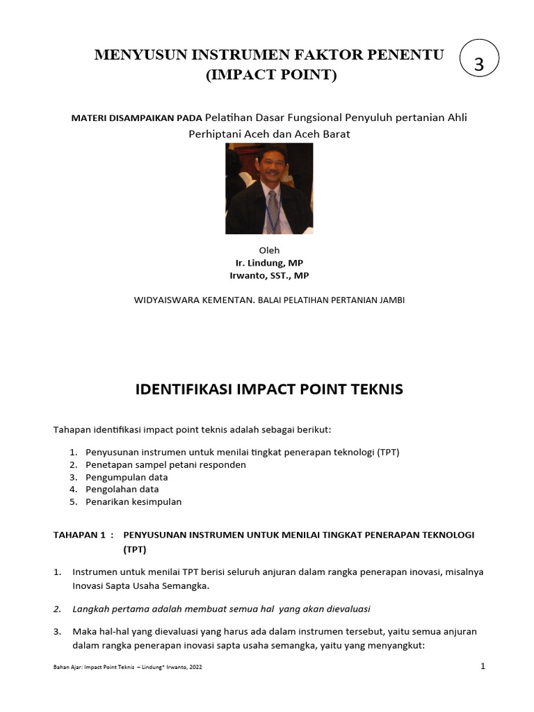 Impact Point TEKNIS | PDF