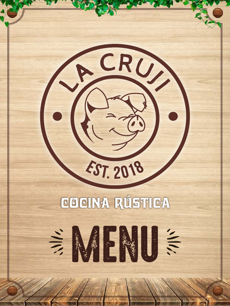 Menú del Restaurante La Cruji | PDF