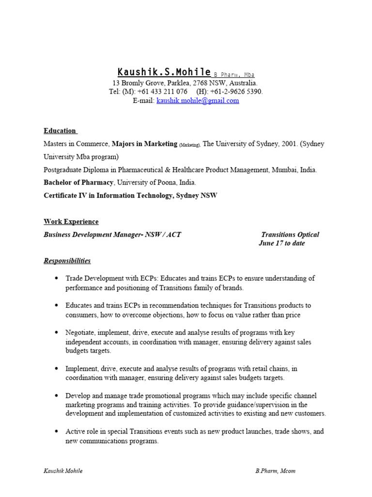 Kaushik RESUME 2019 | PDF | Sales | Customer Relationship Management