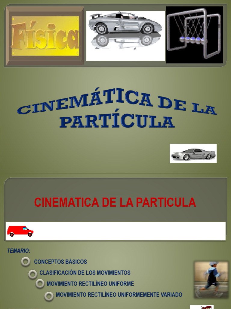 Cinematica de La Partícula | PDF | Cinemática | Aceleración