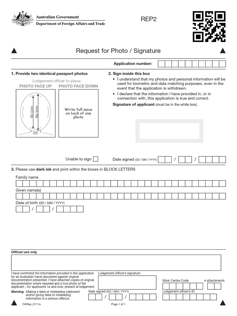 Photo and Signature Requirements for Passport | PDF