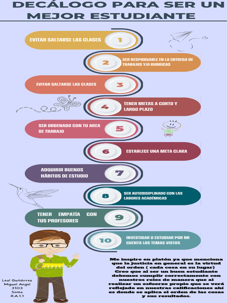 Decálogo para Ser Un Buen Estudiante . | PDF