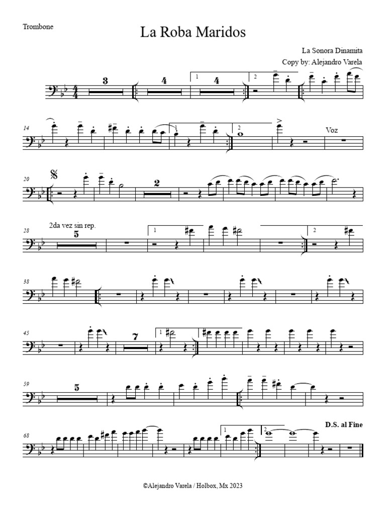 La Roba Maridos - Trombone | PDF