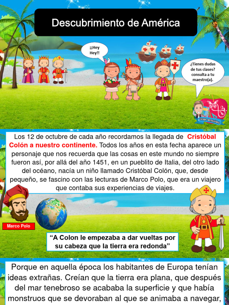 ? Cuento Cristóbal Colón César Benavides | PDF | Cristobal colon