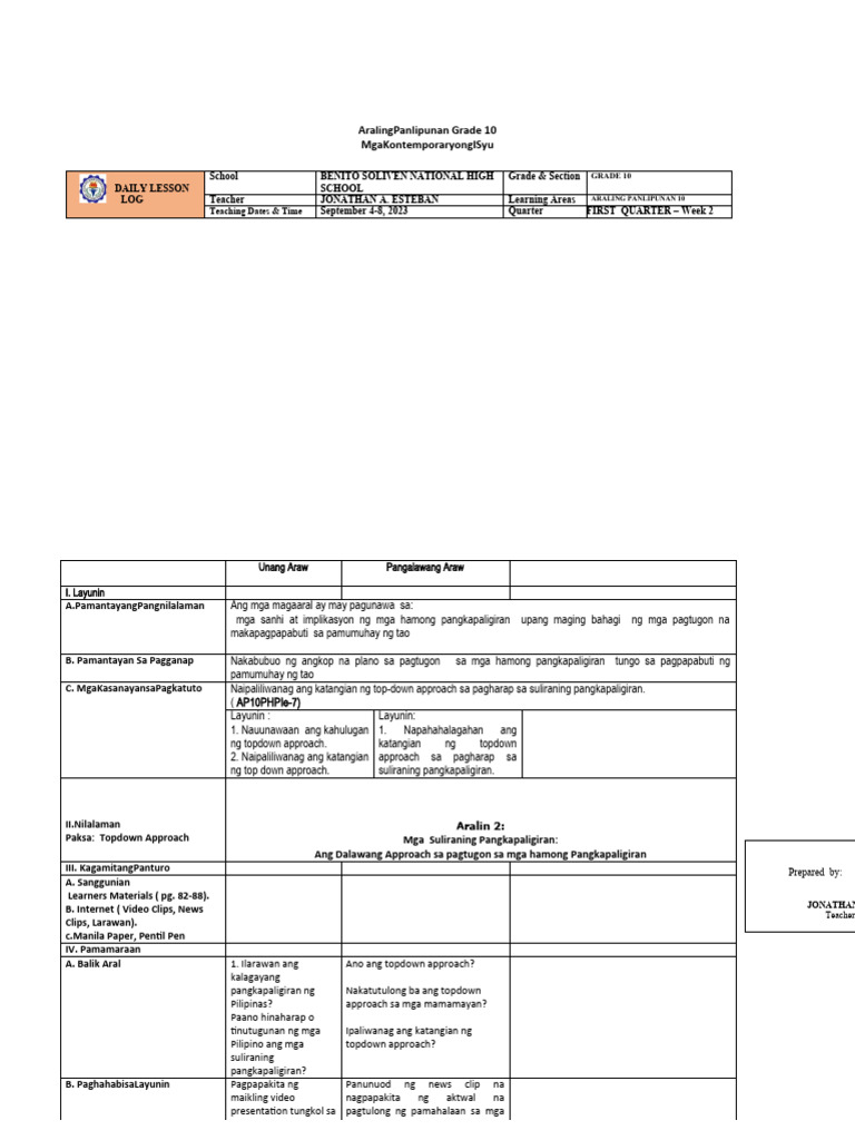 DLP Q1 - Approach 1 | PDF