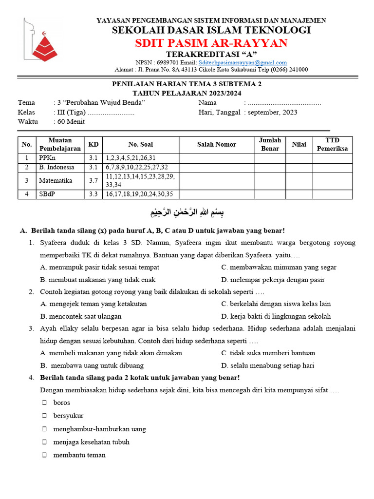 PH Tema 3 SubTema 2 | PDF